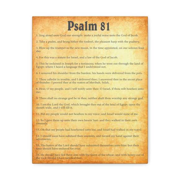 Express Your Love Gifts | Art | Scripture Sign Psalm 8 Chapter Gold Bible Canvas Christian Wall ...